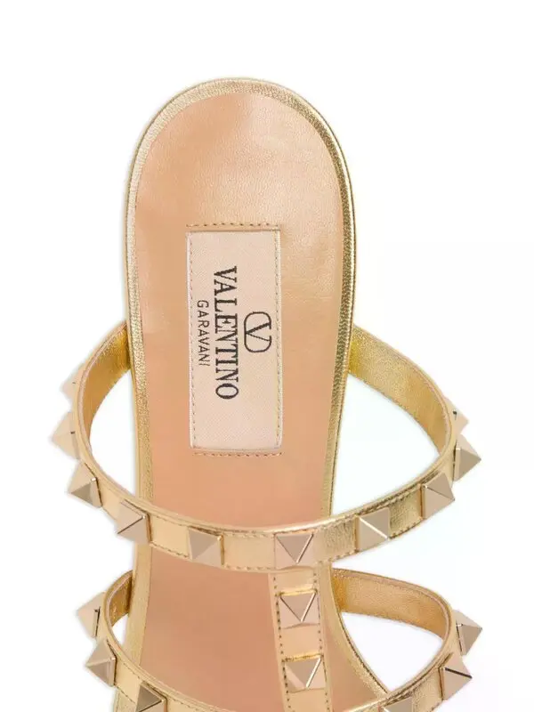 Valentino Garavani Rockstud Sandals - Gold