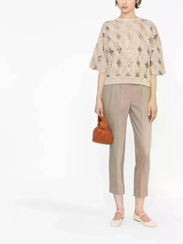 Brunello Cucinelli Cropped Tapered Trousers