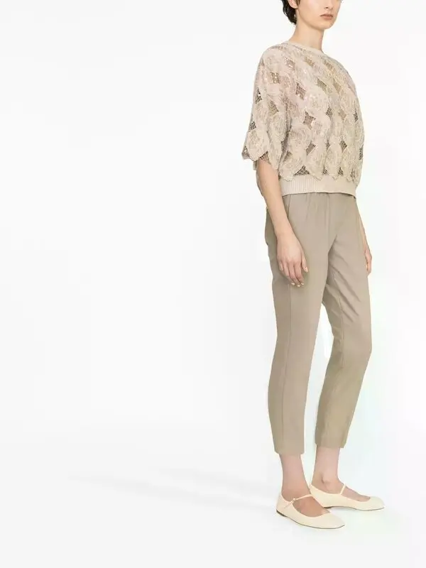 Brunello Cucinelli Cropped Tapered Trousers