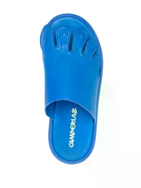 Camper Pelotas Flota Toe-shaped Leather Slides