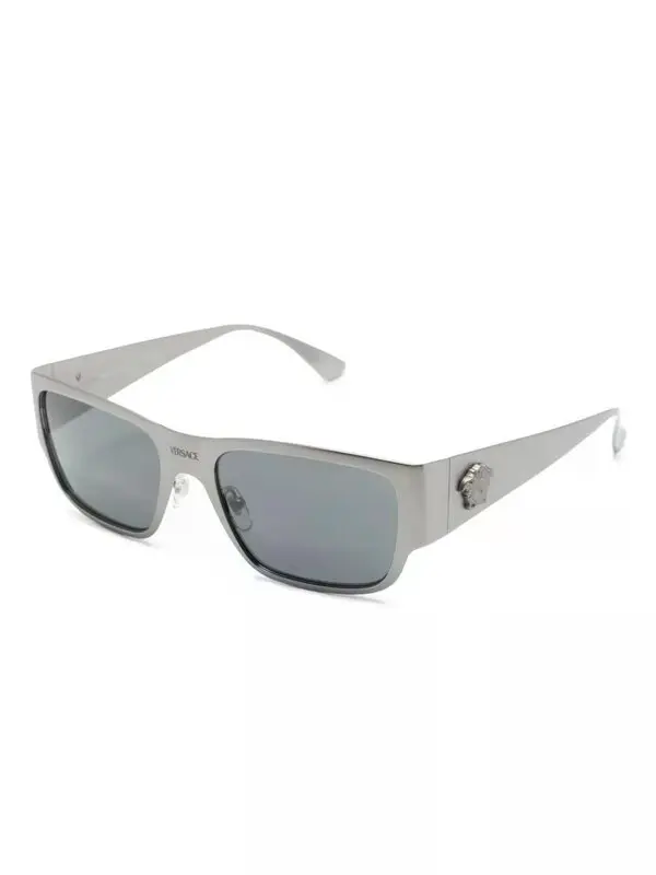 Versace Medusa-plaque Rectangle-frame Sunglasses