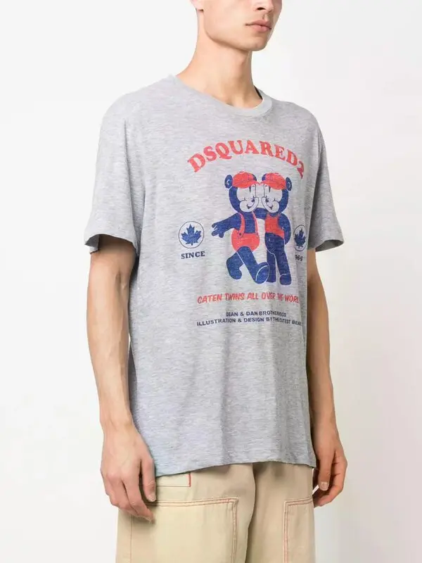 Dsquared2 Logo-print Short-sleeve T-shirt - Grey