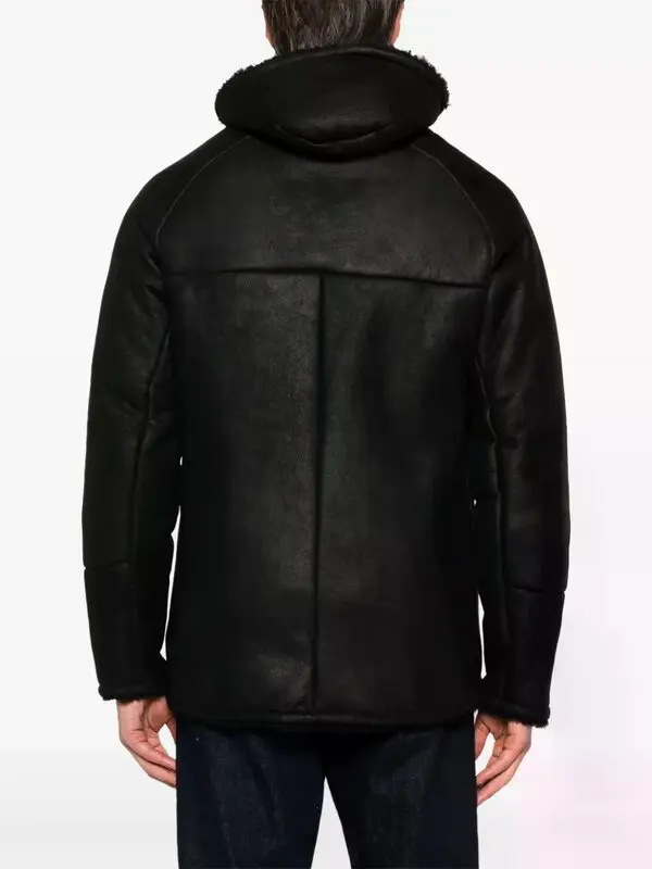 ERALDO Hooded Leather Jacket