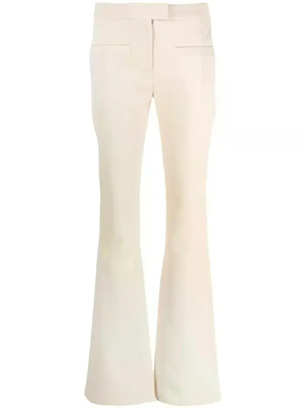 COURREGES Mid-rise Flared Trousers - Neutrals