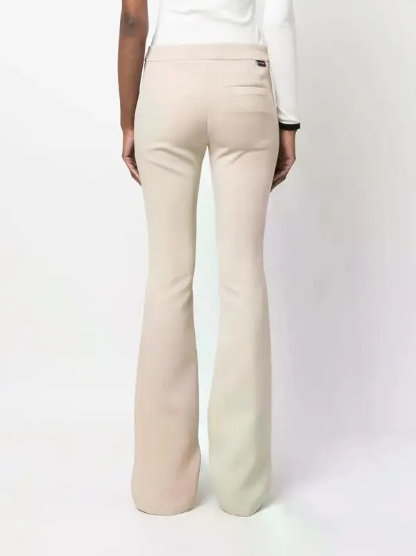 COURREGES Mid-rise Flared Trousers - Neutrals