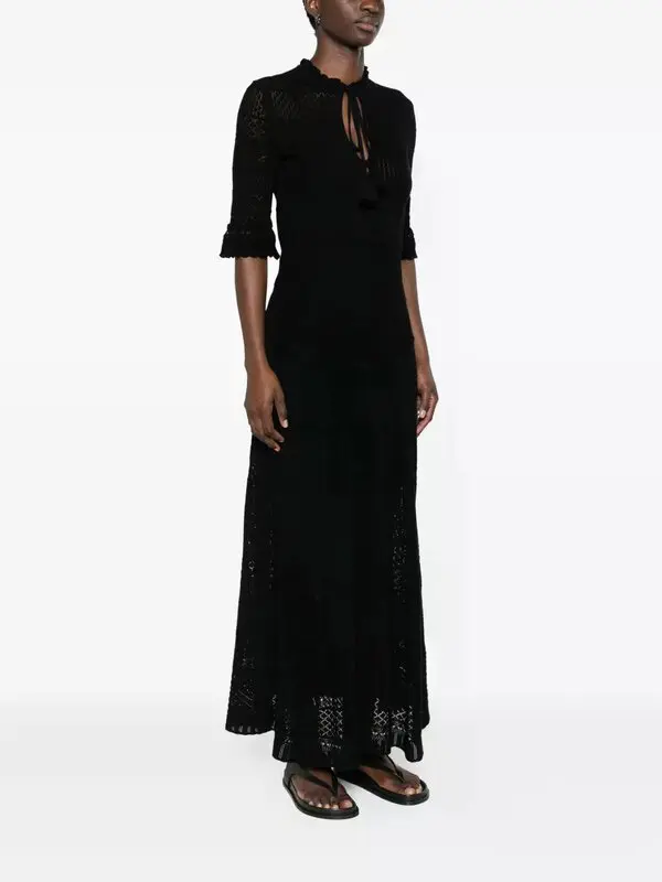 Zadig&Voltaire Memphis Pointelle Knit Maxi Dress