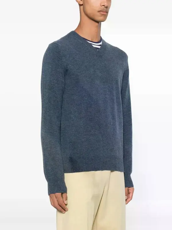 Play Comme Des Garcon Logo-appliqué Wool Jumper