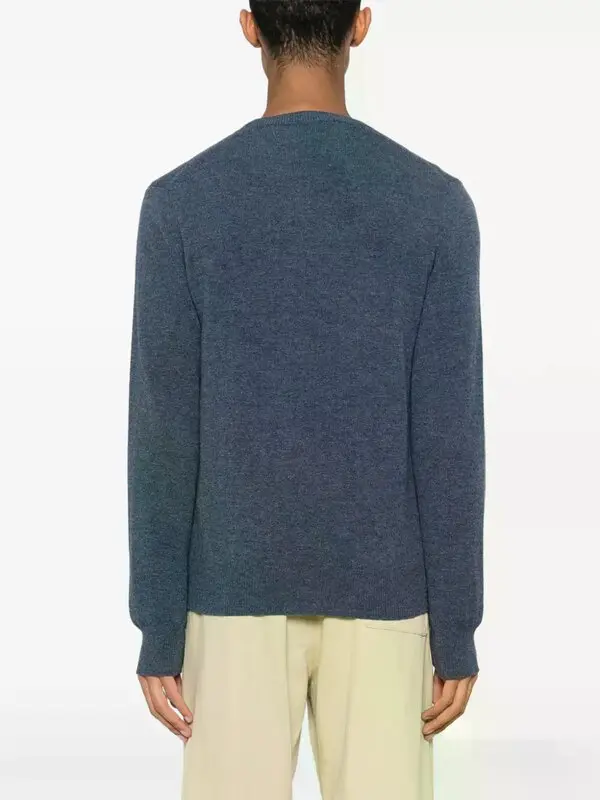 Play Comme Des Garcon Logo-appliqué Wool Jumper