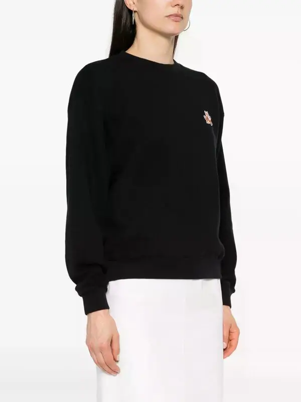 Maison Kitsuné Fox-appliqué Crewneck Sweatshirt