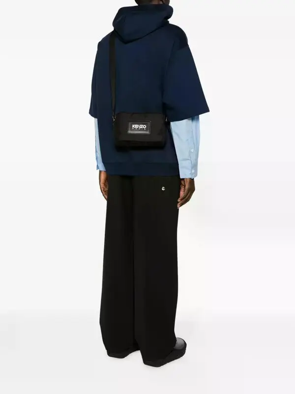 Kenzo Logo-embossed Messenger Bag