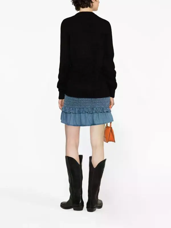 GANNI Crew-neck Alpaca Wool-blend Jumper