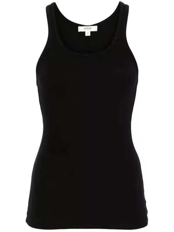 AGOLDE Sleeveless Ribbed-knit Top