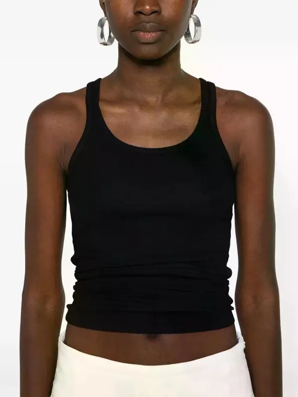 AGOLDE Sleeveless Ribbed-knit Top