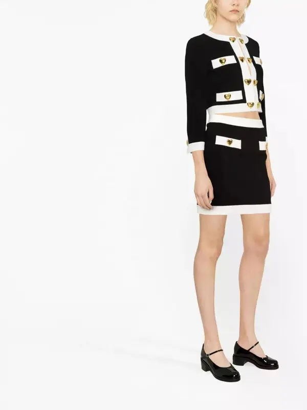 Moschino Heart-embellished Cropped Jacket