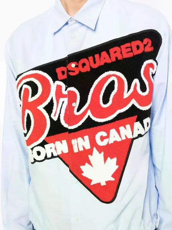 Dsquared2 Logo-patch Long-sleeve Shirt