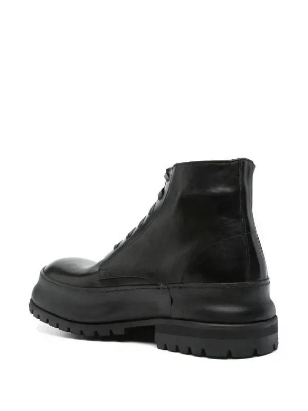 A DICIANNOVEVENTITRE Leather Lace-up Boots