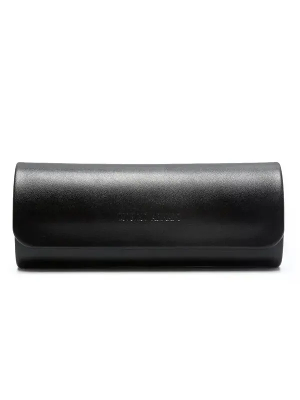 Giorgio Armani Panto Round-frame Glasses - Black