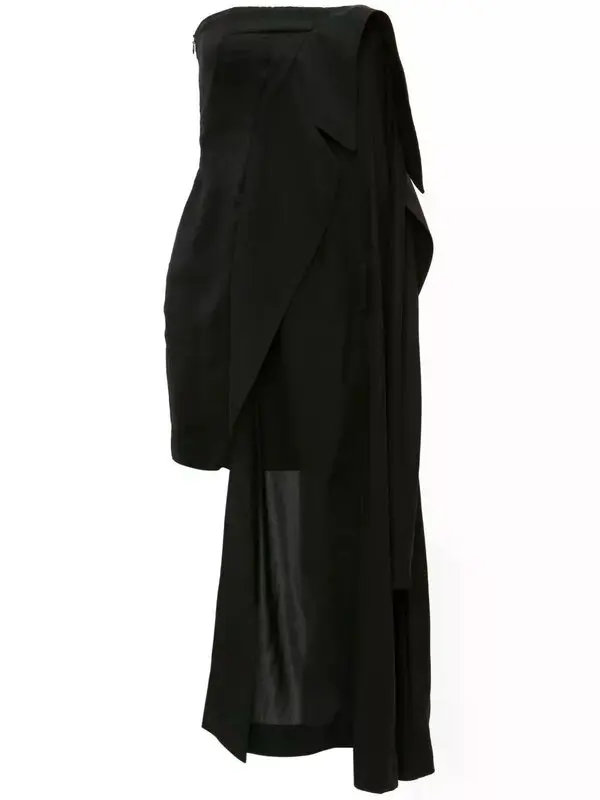 JW Anderson Deconstructed Strapless Minidress