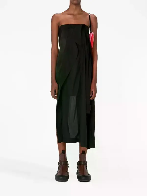 JW Anderson Deconstructed Strapless Minidress
