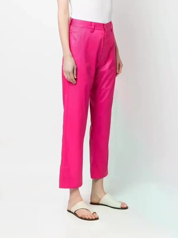 Sofie D'hoore Straight-leg Cropped Cotton Trousers
