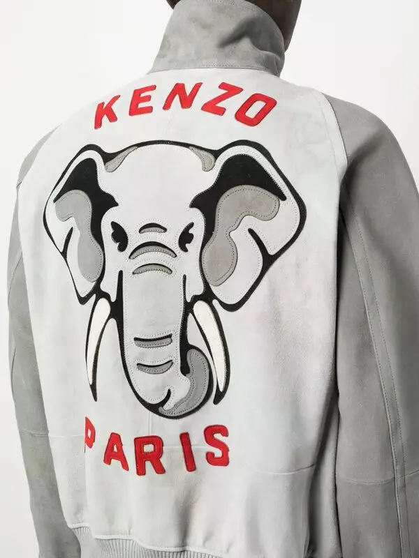 Kenzo Colour-block Logo-print Bomber Jacket