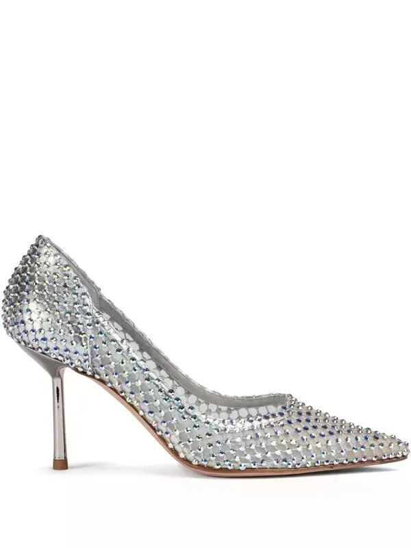 LE SILLA 80mm Gilda Pumps - Silver