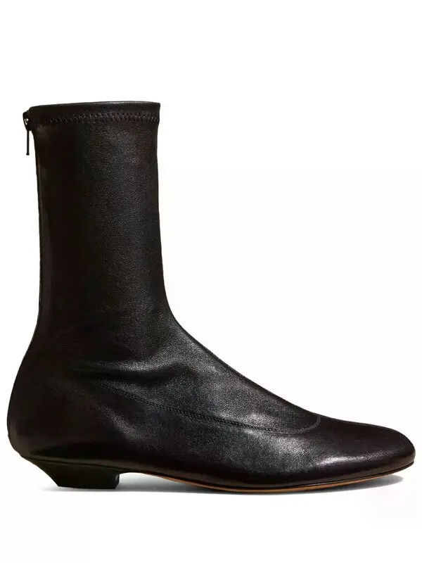 Khaite Apollo Leather Ankle Boots