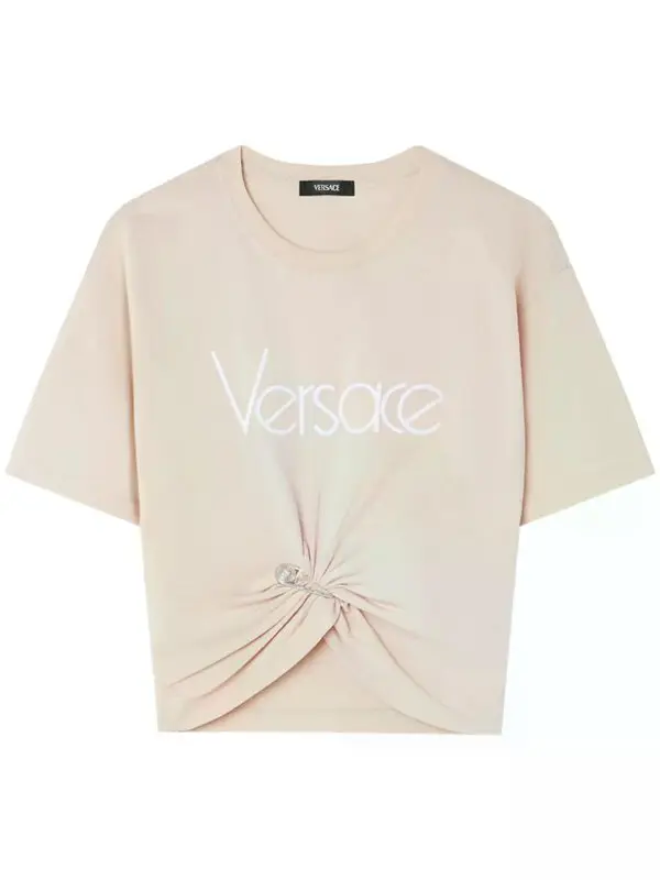Versace Safety Pin Cropped T-shirt