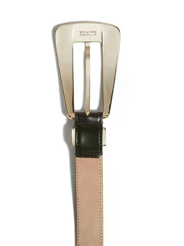 Khaite Buckle Leather Belt - Black