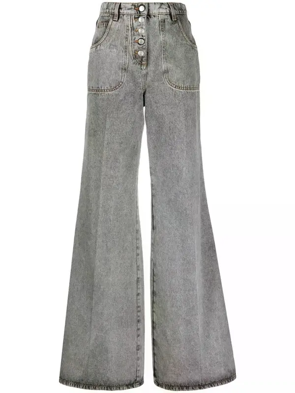Etro Embroidered Flared Jeans