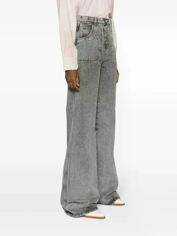 Etro Embroidered Flared Jeans