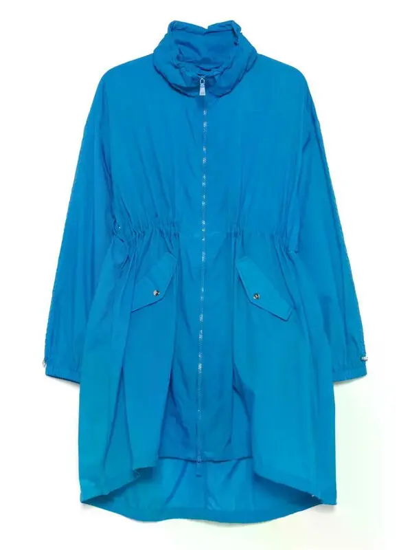 Add Logo-embroidered Coat - Blue