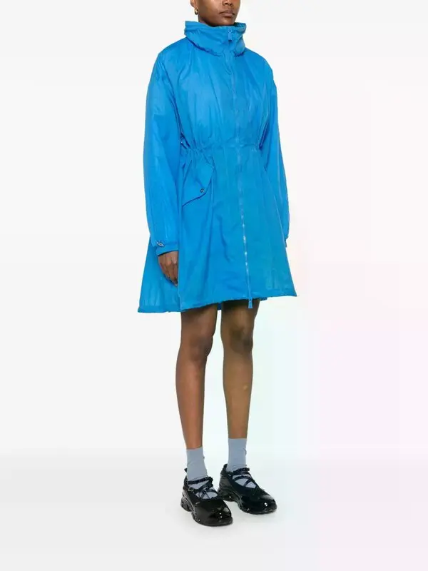 Add Logo-embroidered Coat - Blue