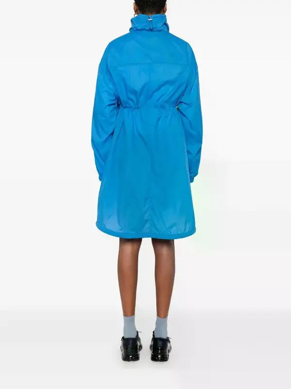 Add Logo-embroidered Coat - Blue