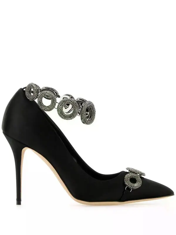 Manolo Blahnik 105mm Isteria Pumps - Black