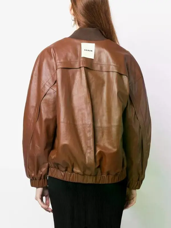 AERON Bloom Lambskin Bomber Jacket