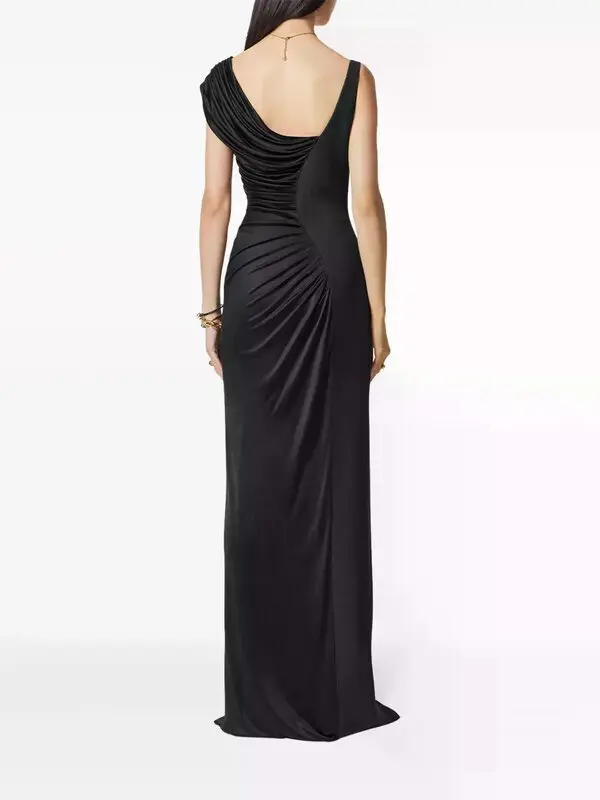 Versace Medusa '95 Draped Gown - Black