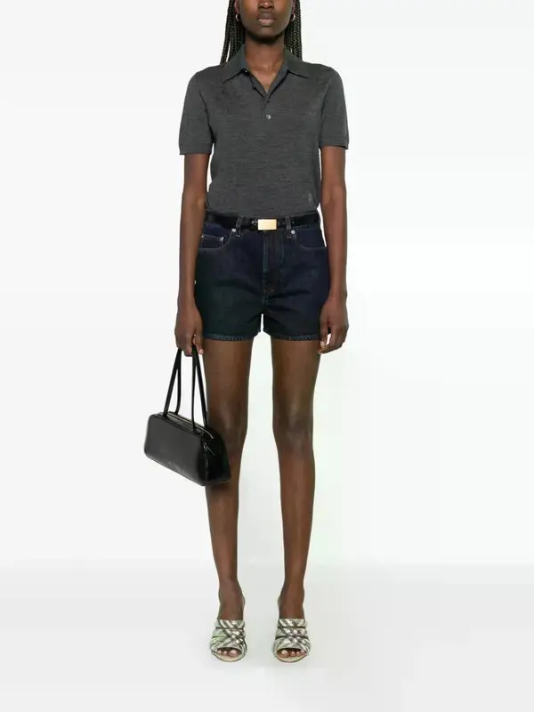 Burberry Patch-detail Denim Shorts