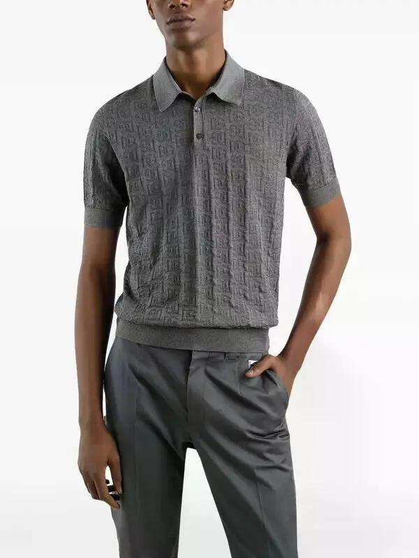 Dolce & Gabbana Logo-jacquard Polo Shirt