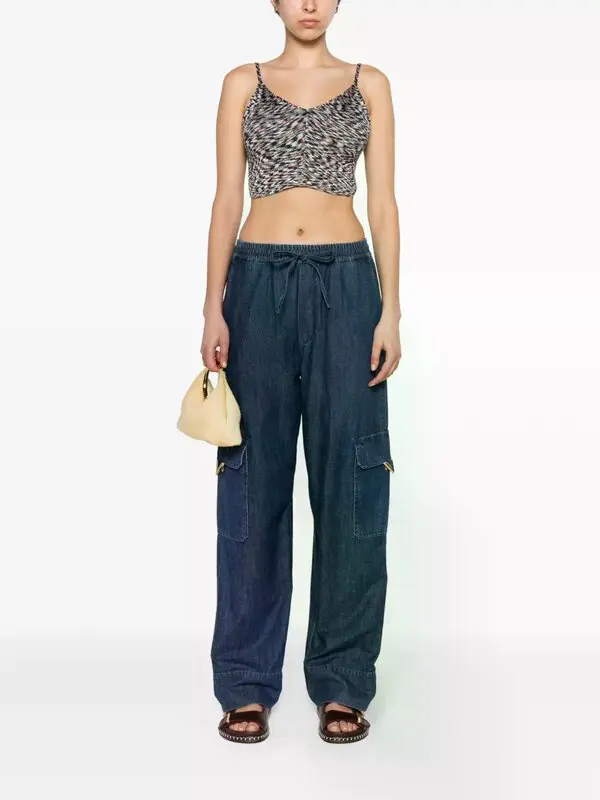 Valentino Garavani Chambray Cargo Trousers