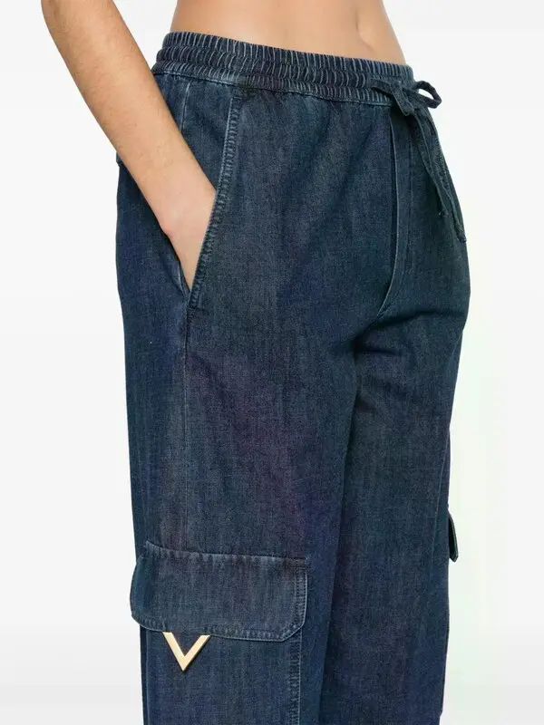 Valentino Garavani Chambray Cargo Trousers