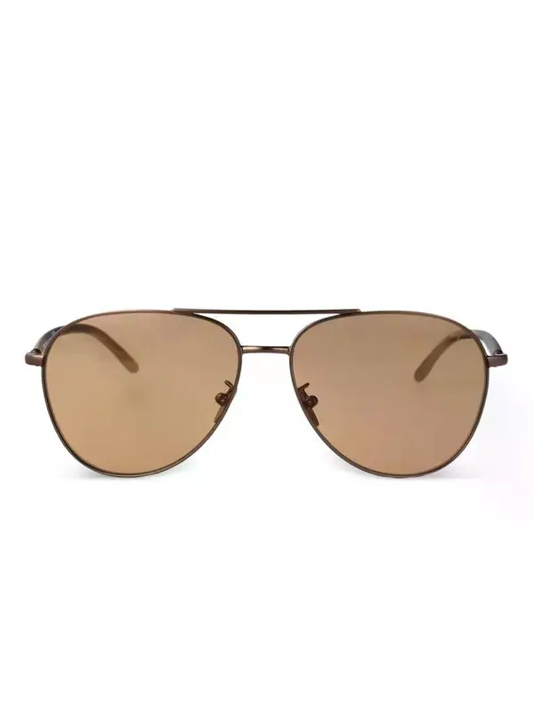 Giorgio Armani Navigator-frame Sunglasses - Brown