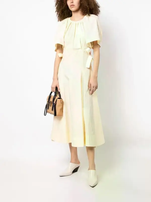 3.1 Phillip Lim Ruched Short-sleeved Midi Dress