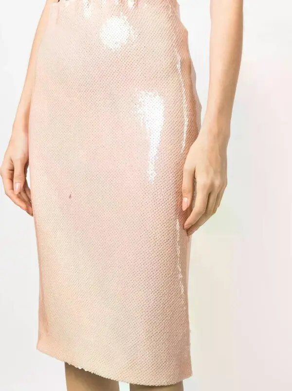 N°21 Sequin-design Midi Skirt
