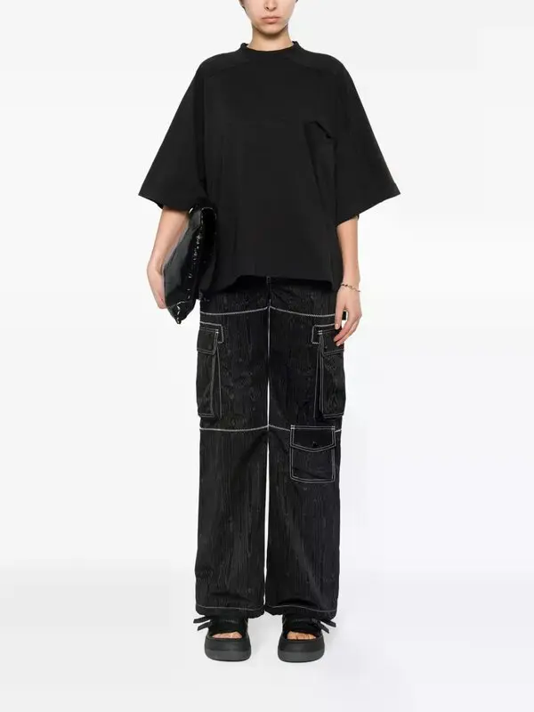 ENTIRE STUDIOS Paneled Organic-cotton T-shirt