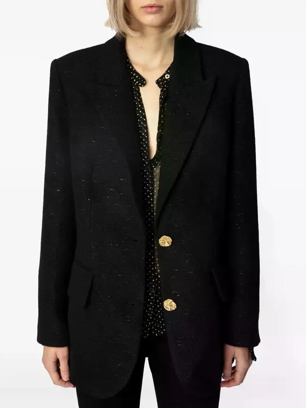 Zadig&Voltaire Single-breasted Tweed Blazer