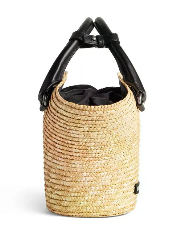 Balenciaga Braided Raffia Mini Tote