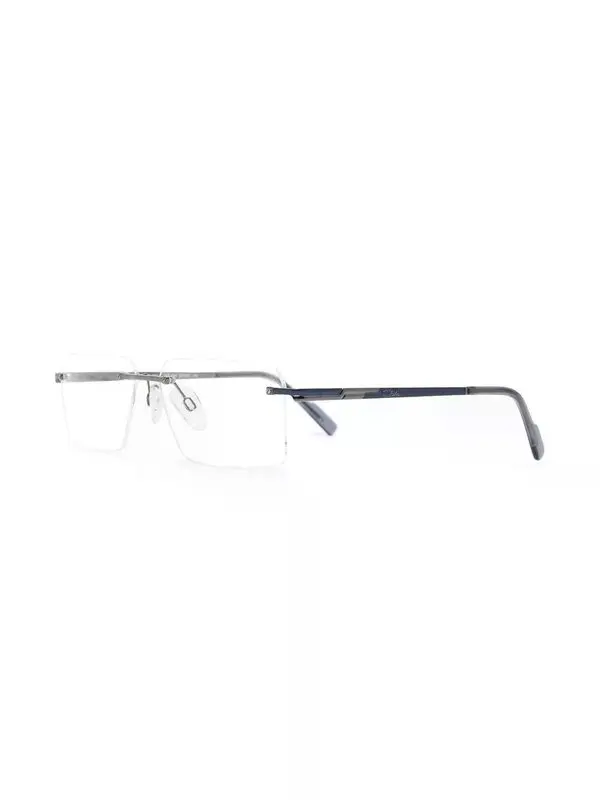 Cazal Metallic Panel Rectangle Glasses