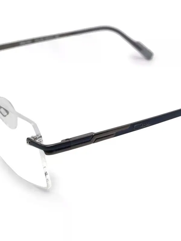 Cazal Metallic Panel Rectangle Glasses