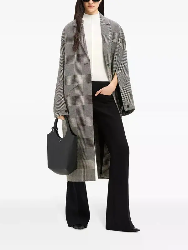 COURREGES Cocoon Checked Coat